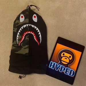 Bape | Accessories | Bape A Bathing Ape Shark Camo Mask | Poshmark